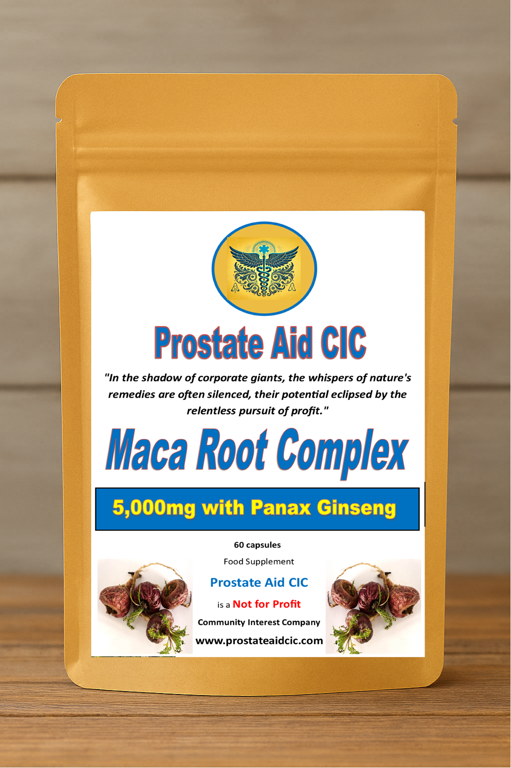 Maca Root Complex Capsules – Lepidium meyenii Extract – 60 Capsules ...